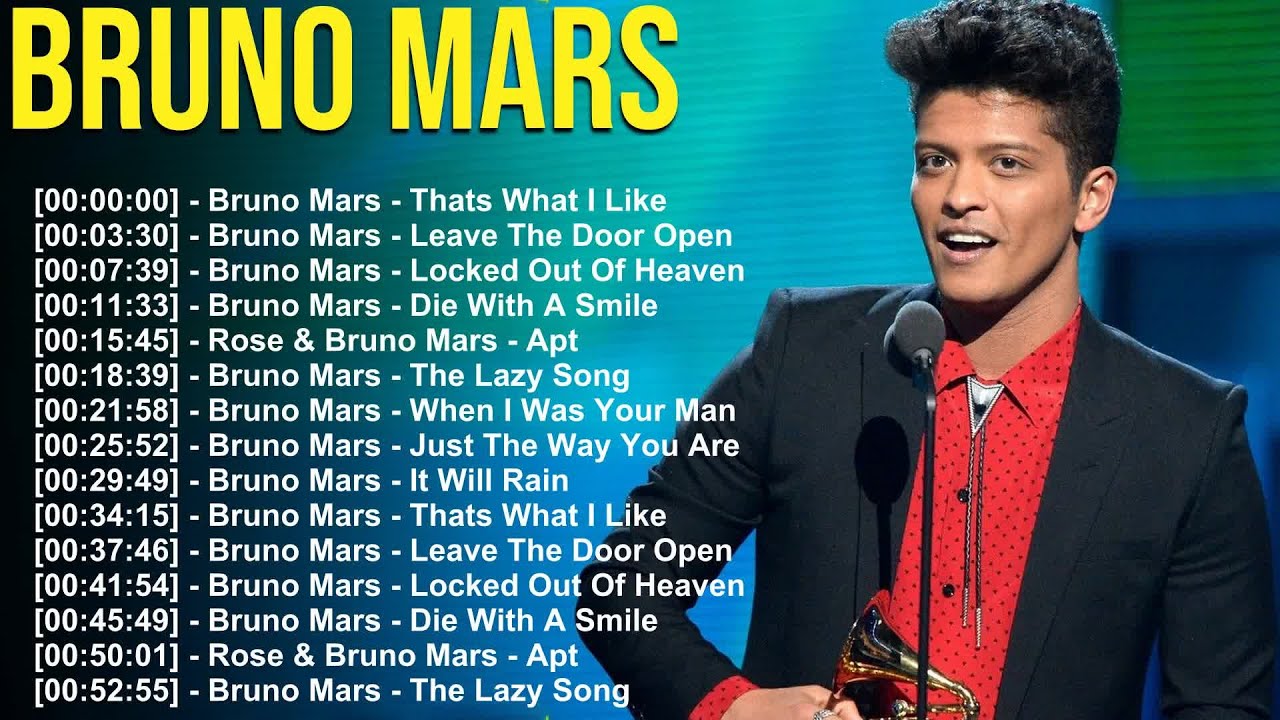 Bruno Mars – Full album with smooth vocals, retro vibes and feel-good ...