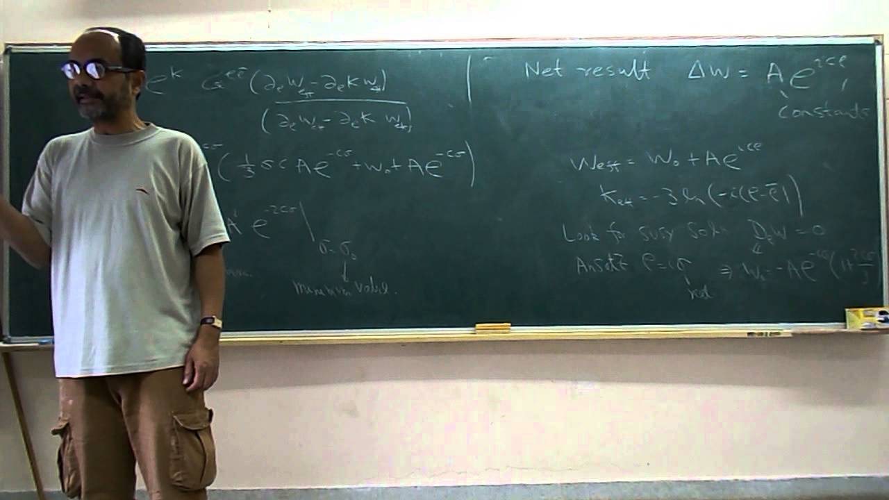 String Compactification by Ashoke Sen Lecture 25 - YouTube