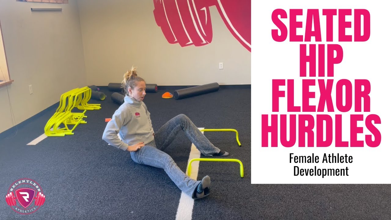SEATED HIP FLEXOR HURDLES - YouTube