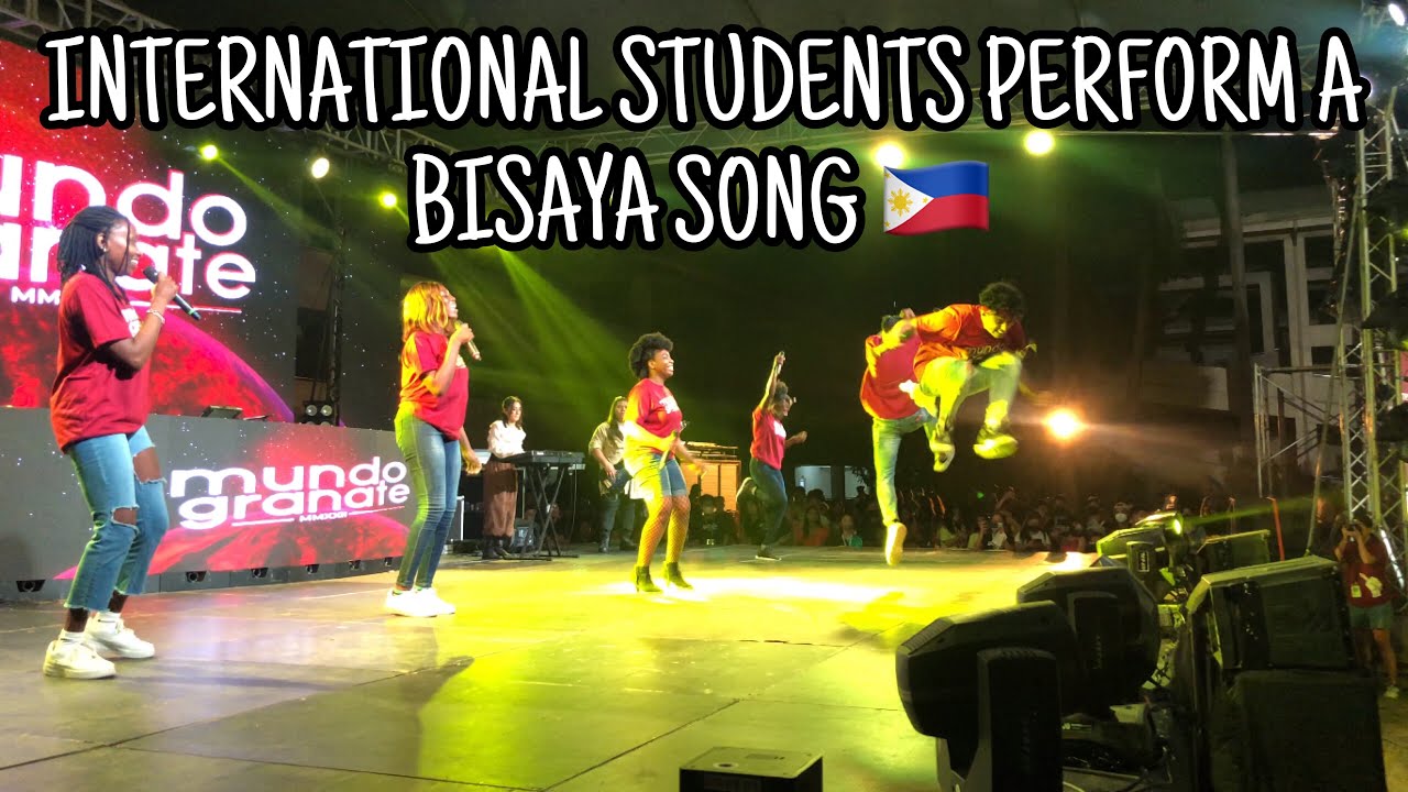 INTERNATIONAL STUDENTS PERFORM A BISAYA SONG 🇵🇭 #philippines - YouTube