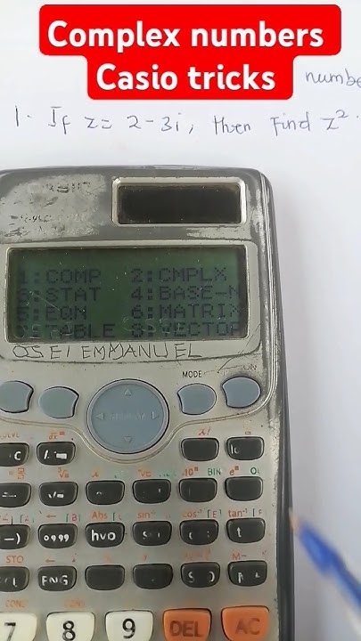 How to solve complex numbers on the calculator #complexnumbers - YouTube