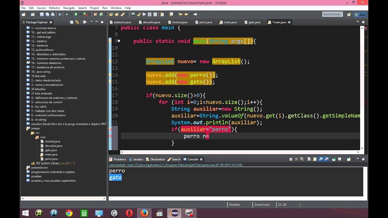 java 11, ArrayList para guardar multiples clases - YouTube