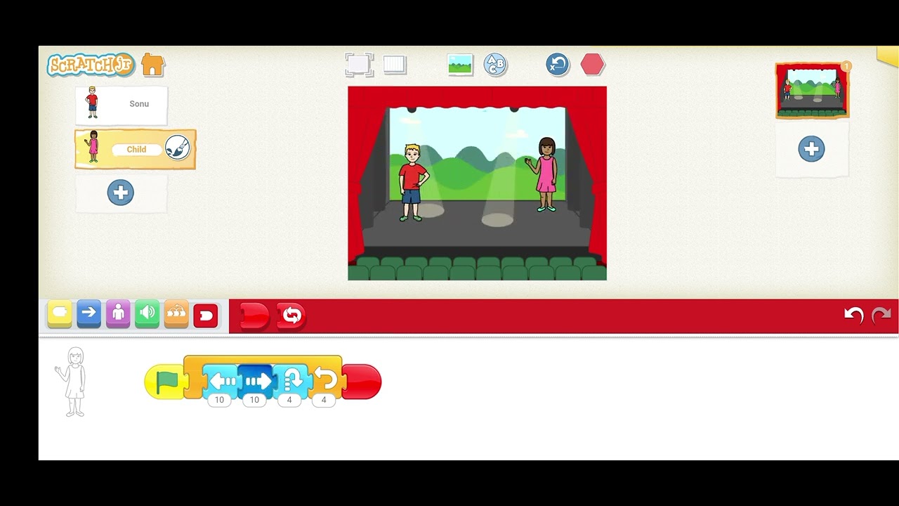 Scratchjr dancing project #scratch_jr scratch - YouTube