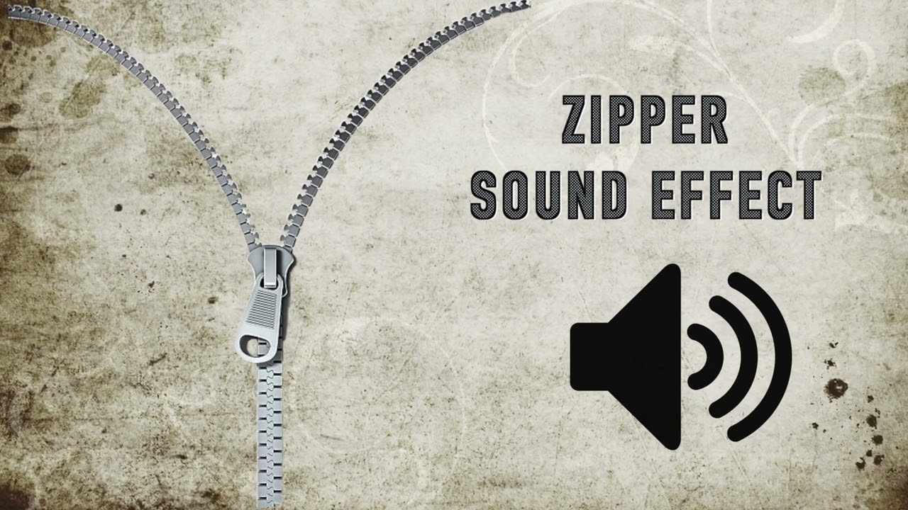 Zipper Sound Effect - High Quality - YouTube