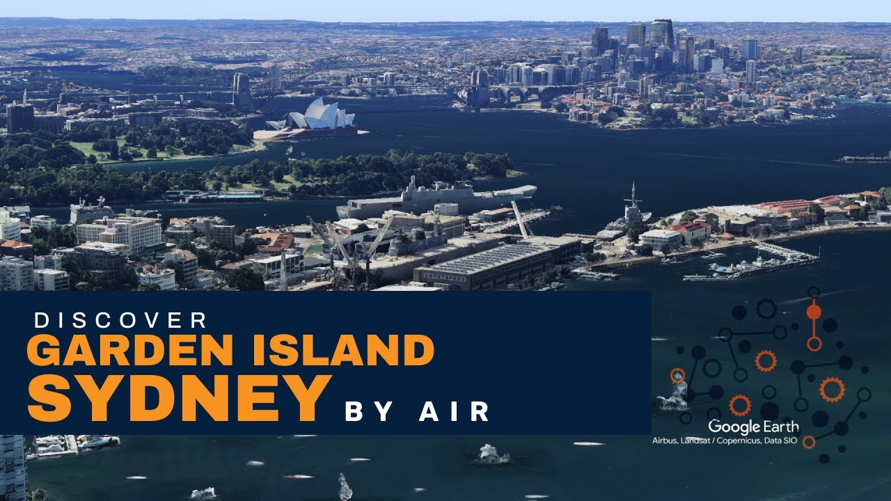 Garden Island, Sydney, Aerial Tour - YouTube