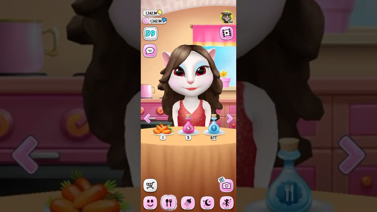 my Talking Angela level 55-60 - YouTube