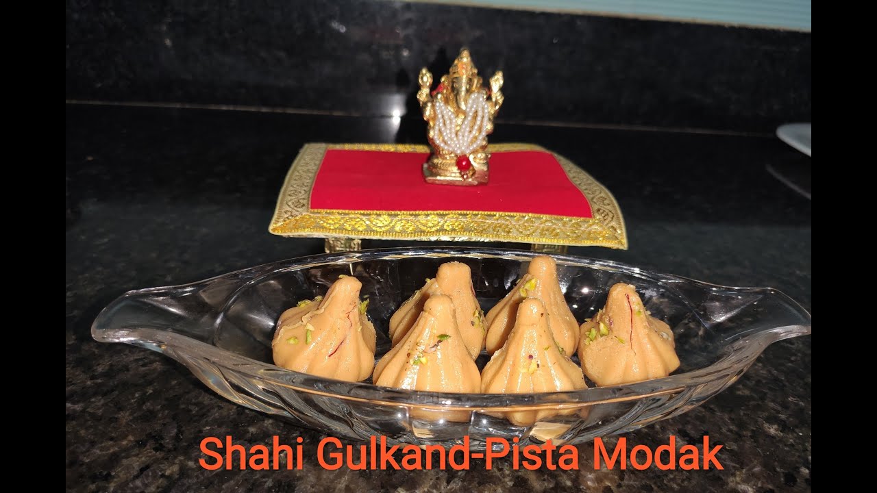 Shahi Gulkand - Pista Modak | शाही गुलकंद - पिस्ता मोदक | How to make ...