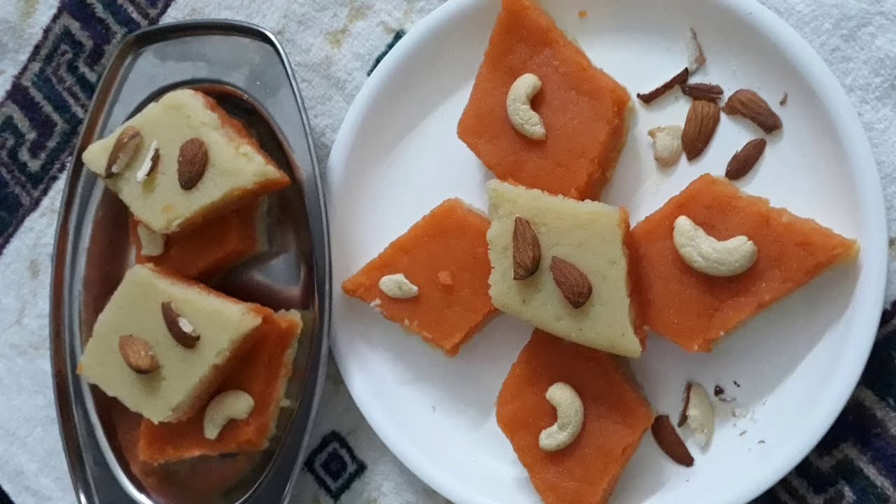 Rawa barfi with mawa flavour 🥧🥧without mawa and without suger syrup ...