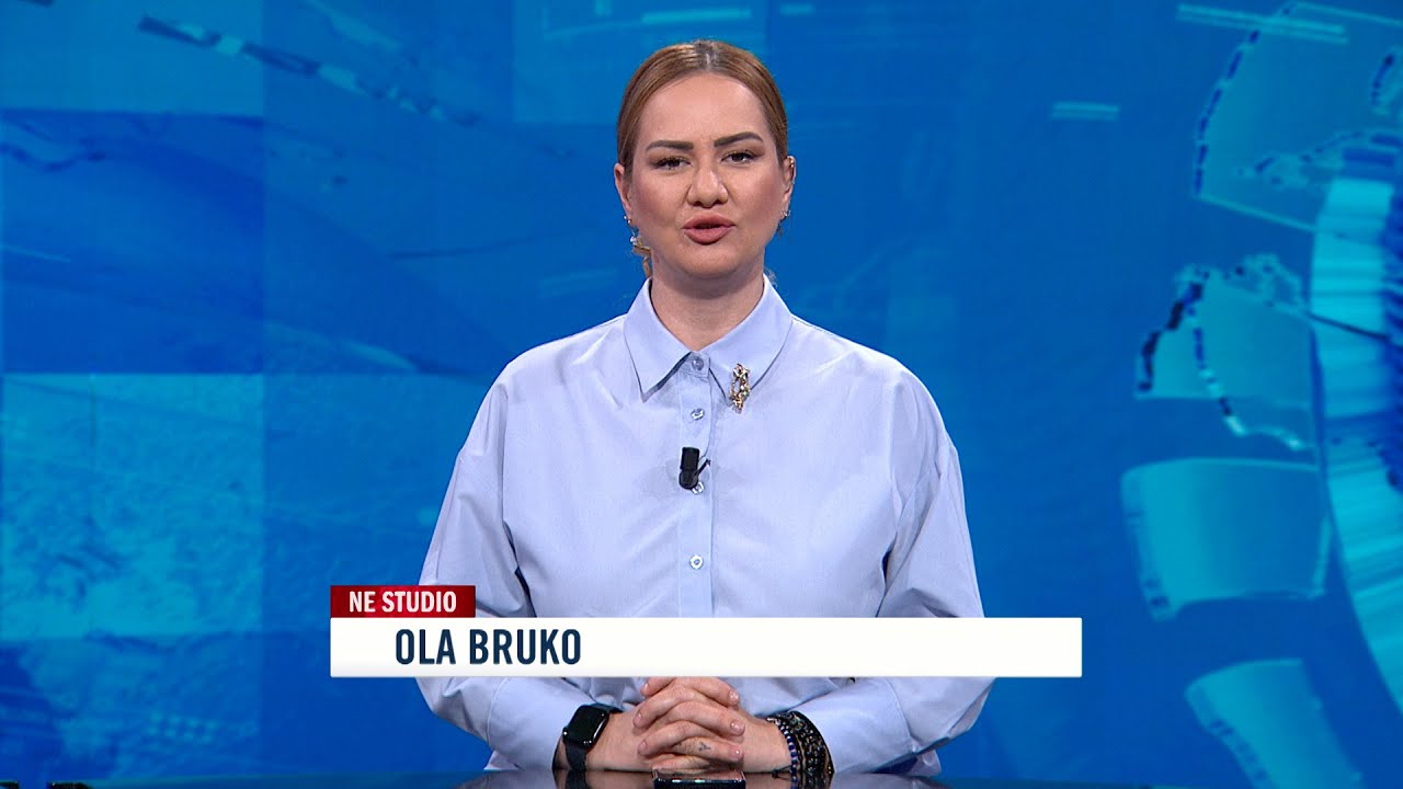 28 janar 2024, Edicioni i Lajmeve në News24, në studio Ola Bruko (ora ...