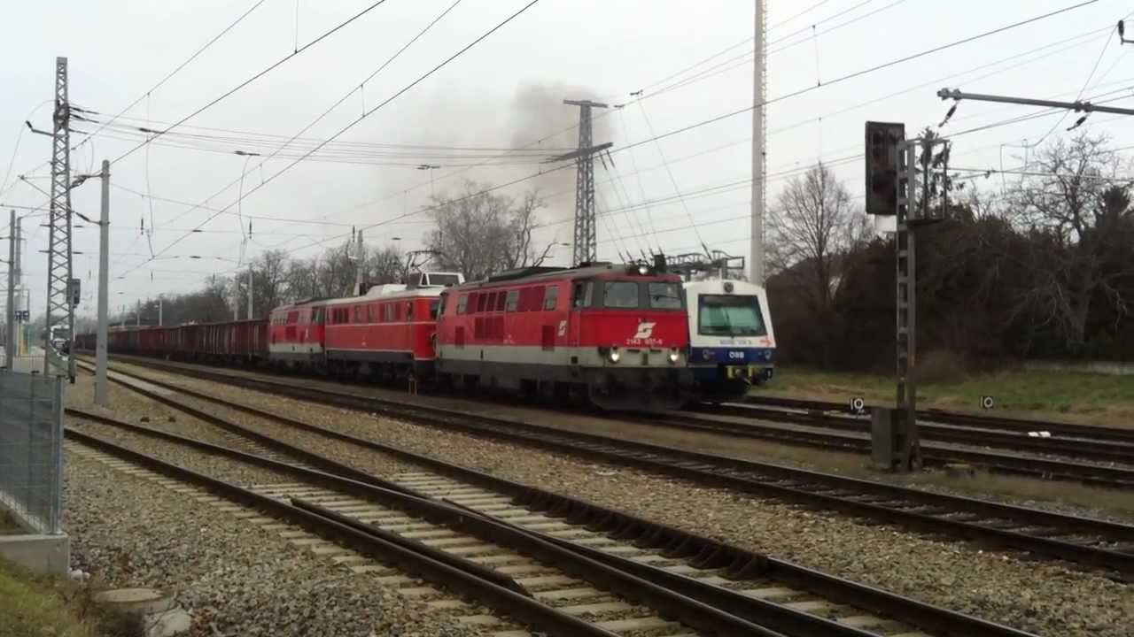 ÖBB 2143 037, 1110.505 und 2143 075 mit Rübenzug GAG 59217 - YouTube