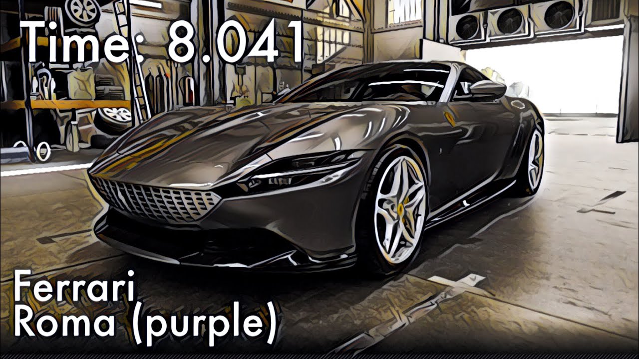 CSR2 - Ferrari Roma (purple) - tune & shift (time: 8.041) - YouTube