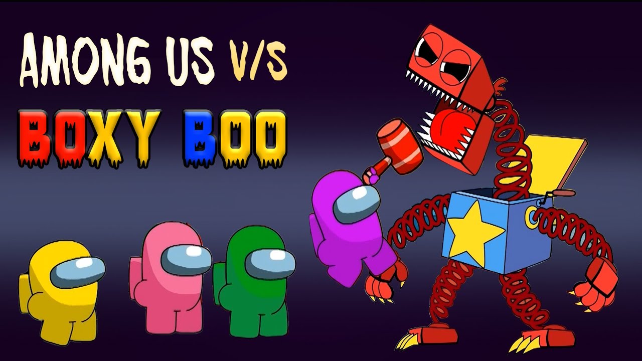 Among Us VS Boxy Boo poppy playtime | Among Us Animation | Rainbow ...
