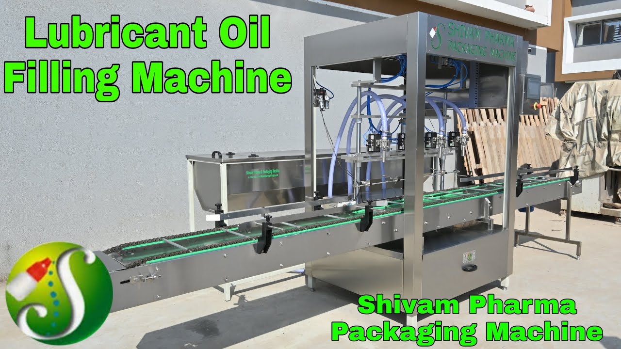 Full Line of Lubrication Oil Filling Machine By Shivam Pharma Packaging ...