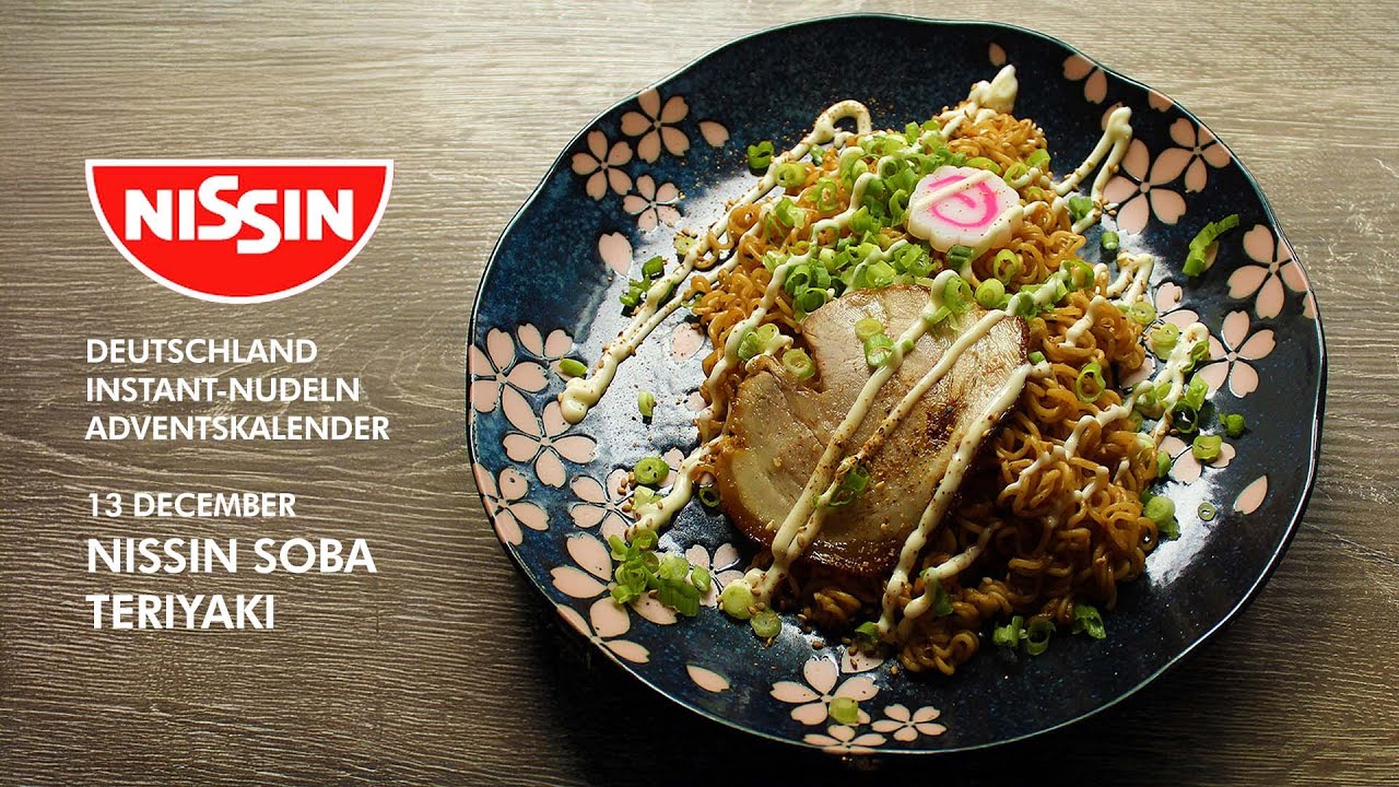 ADVENT CALENDAR DAY 13 Nissin Soba Teriyaki Germany Instant Noodle ...