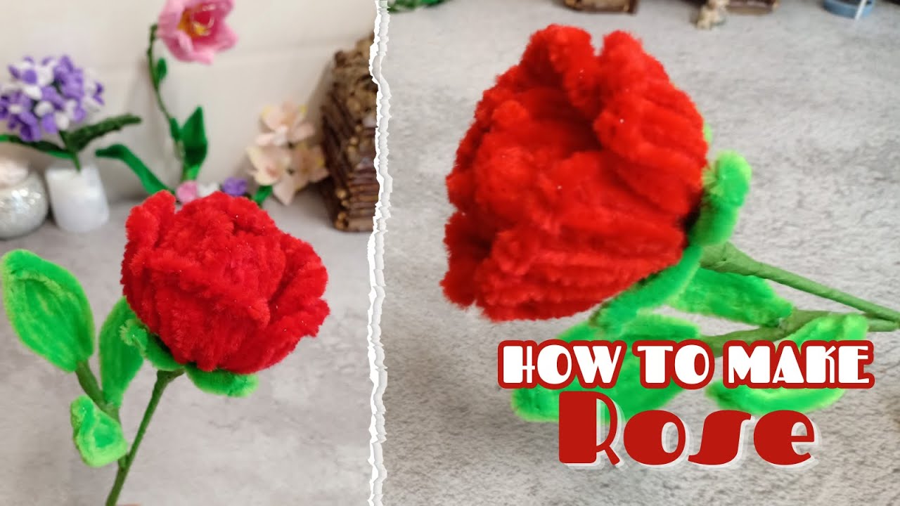 How to make a rose with vase | Velvet Zinc Tutorial | DIY - YouTube