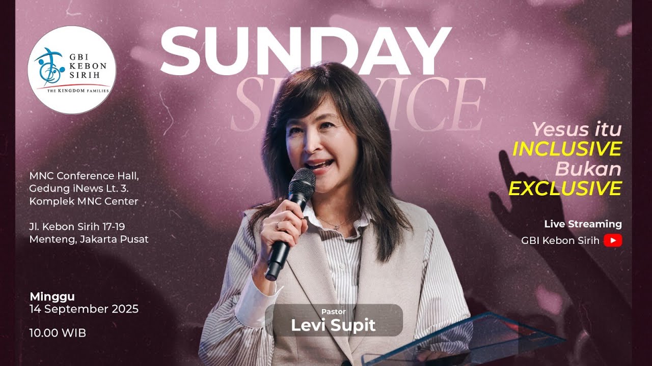Ibadah Onsite GBI KS | Ps. Levi Supit | Yesus itu Inclusive Bukan ...