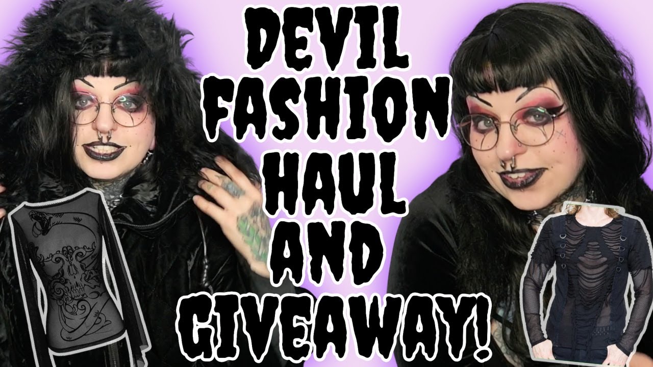 Devil Fashion Haul & Giveaway *CLOSED* // Emily Boo - YouTube