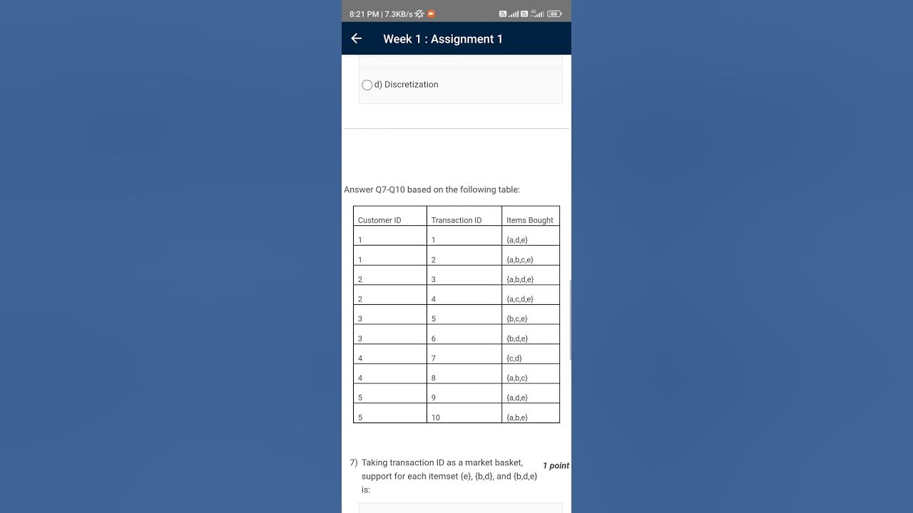 Nptel Data Mining Week 1 Assignment 1 Solution 2024 Nptel Datamining Nptelquiz Youtube