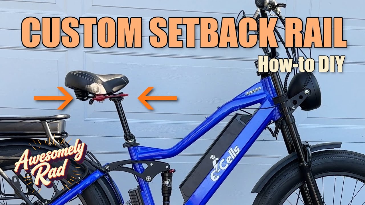 Bike Seat Post Setback Rail Mod - YouTube