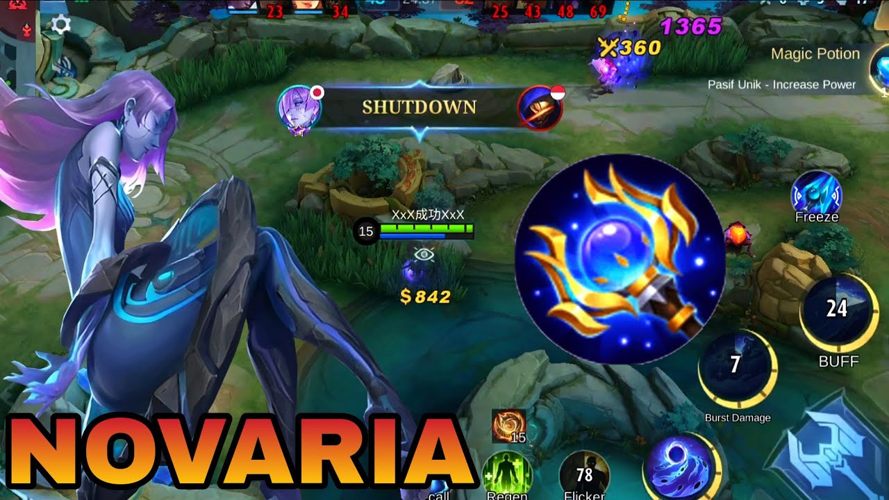 New hero Novaria best build Genius Wand item - build top 1 global ...