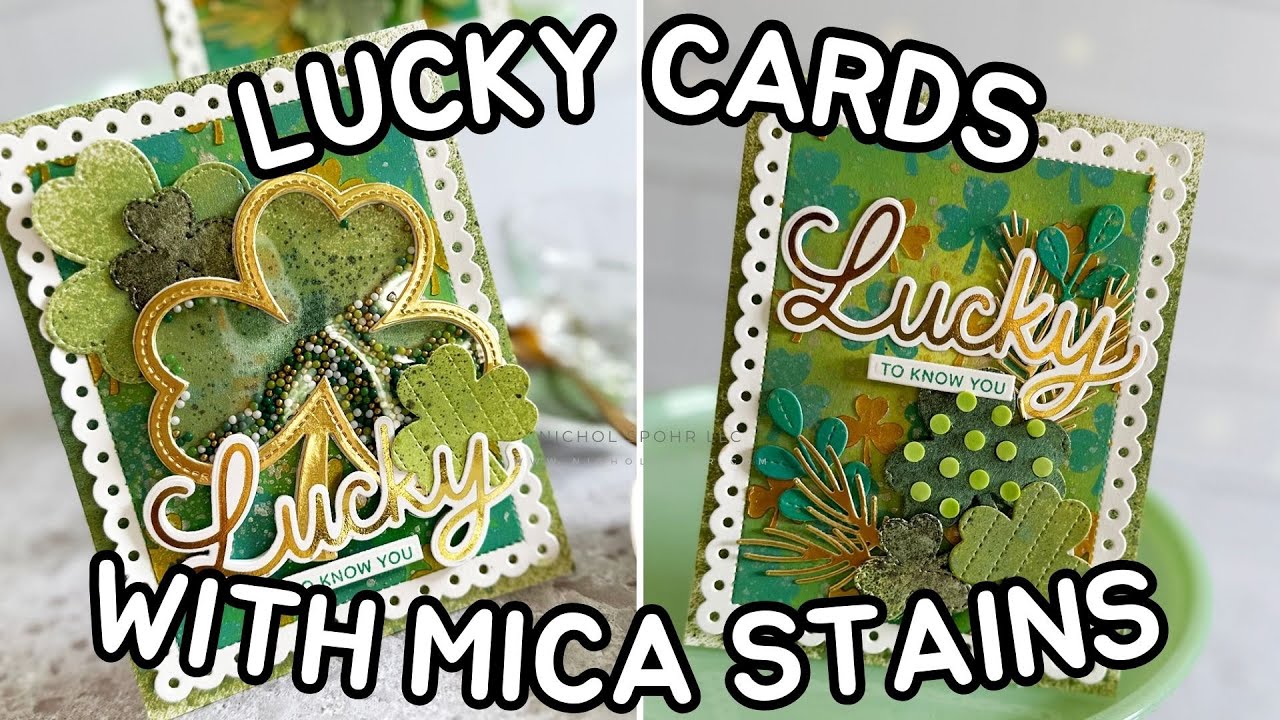 Lucky MICA STAINS Cards (Pretty Pink Posh January 2024 Release) - YouTube