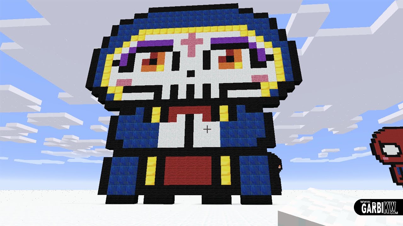 Minecraft Pixel Art - How To Make a Cute Holy Death by Garbi KW # ...