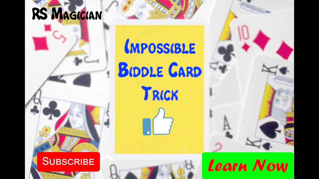 Impossible Biddle Card Trick| Tutorial| RS Magician - YouTube