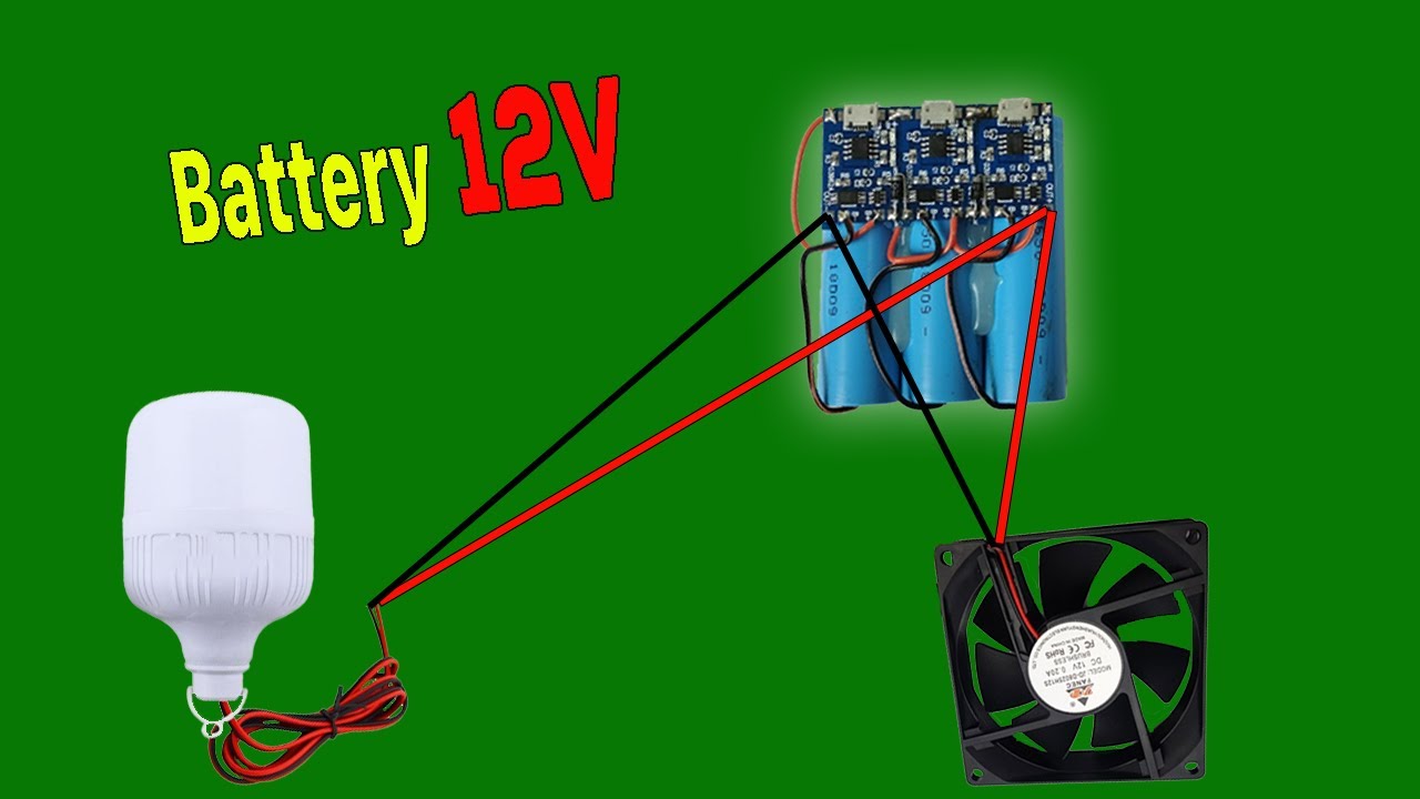 How To Make 12V BMS Power Supply - from (TP4056 Circuit) - YouTube
