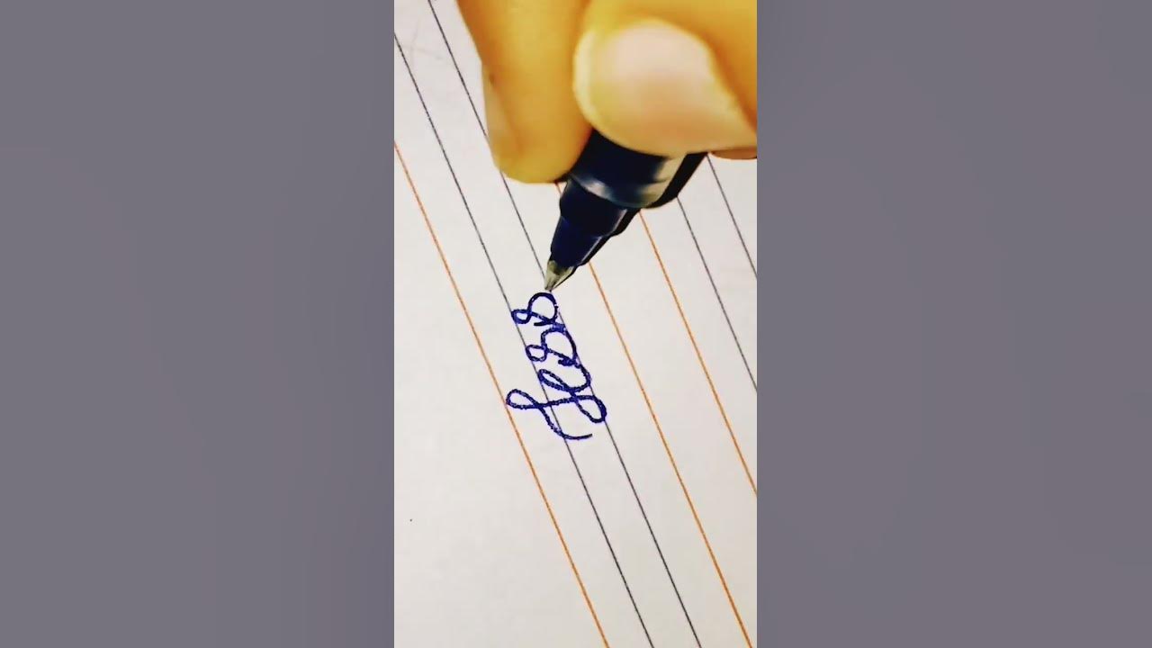 Jessica Writing Neatly In Cursive Comment Your Name Please 🙏 Video Cursive Shorts Viral