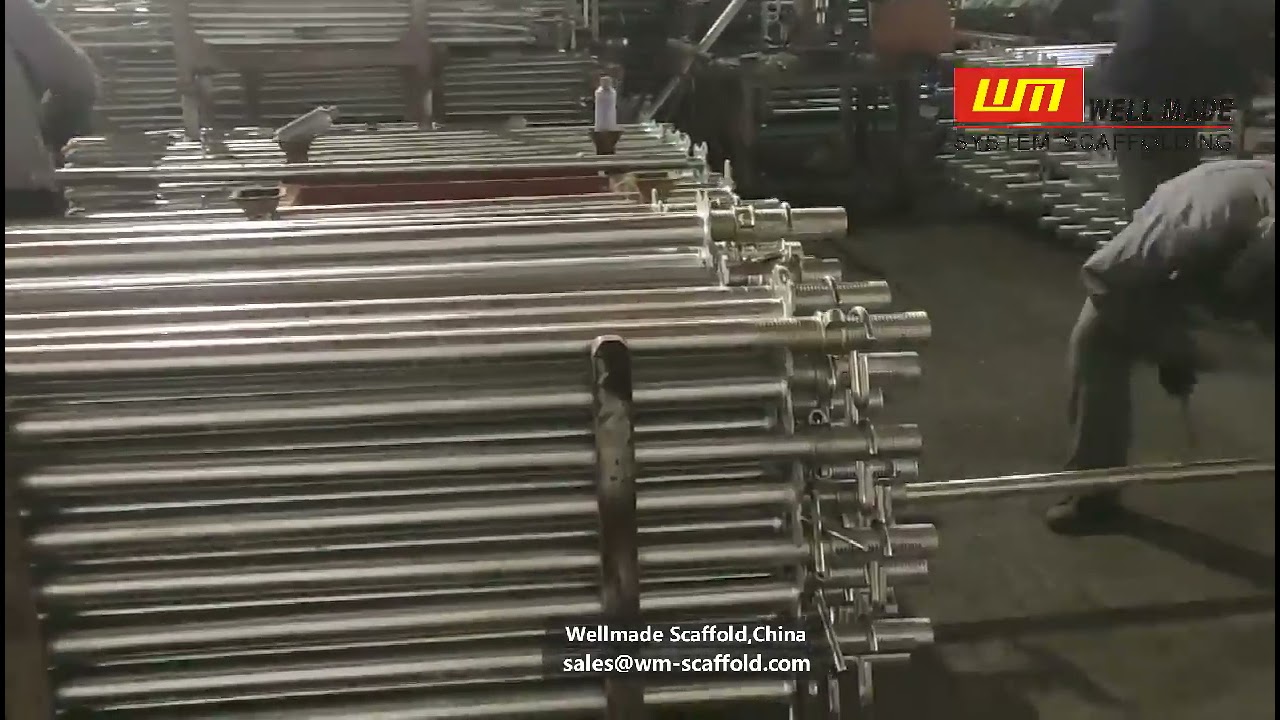 Construction Shore Posts Manufacturing Video - Acrow formwork shoring ...