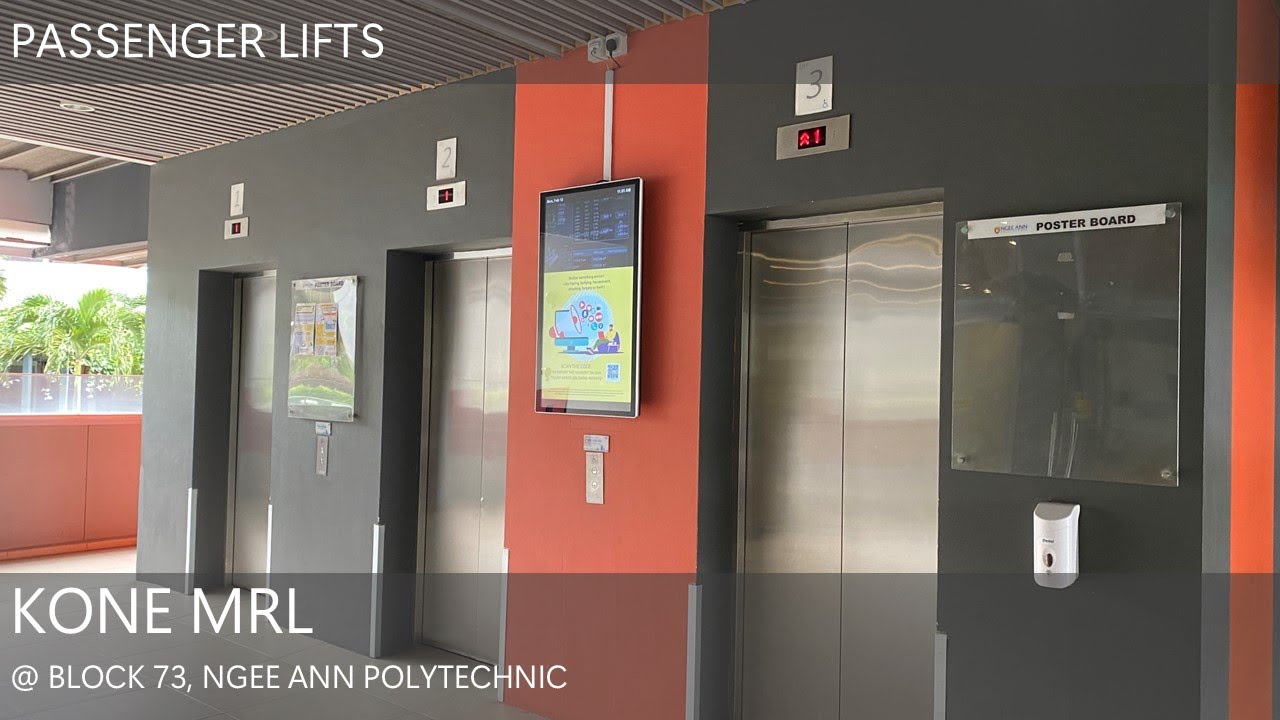 KONE 3000 MONOSPACE MRL @ BLOCK 73, NGEE ANN POLYTECHNIC [PASSENGER ...