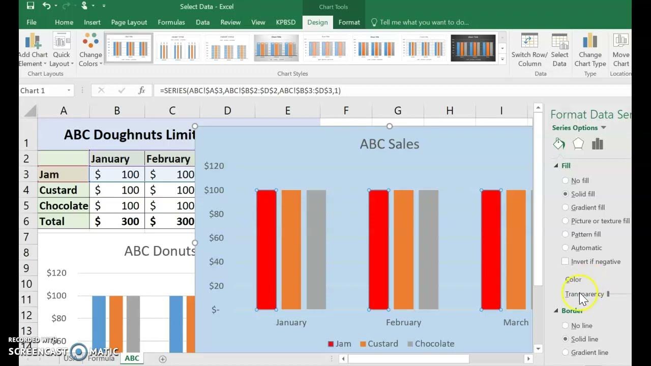 Chart Problems - Selecting Data for a chart in Excel. - YouTube