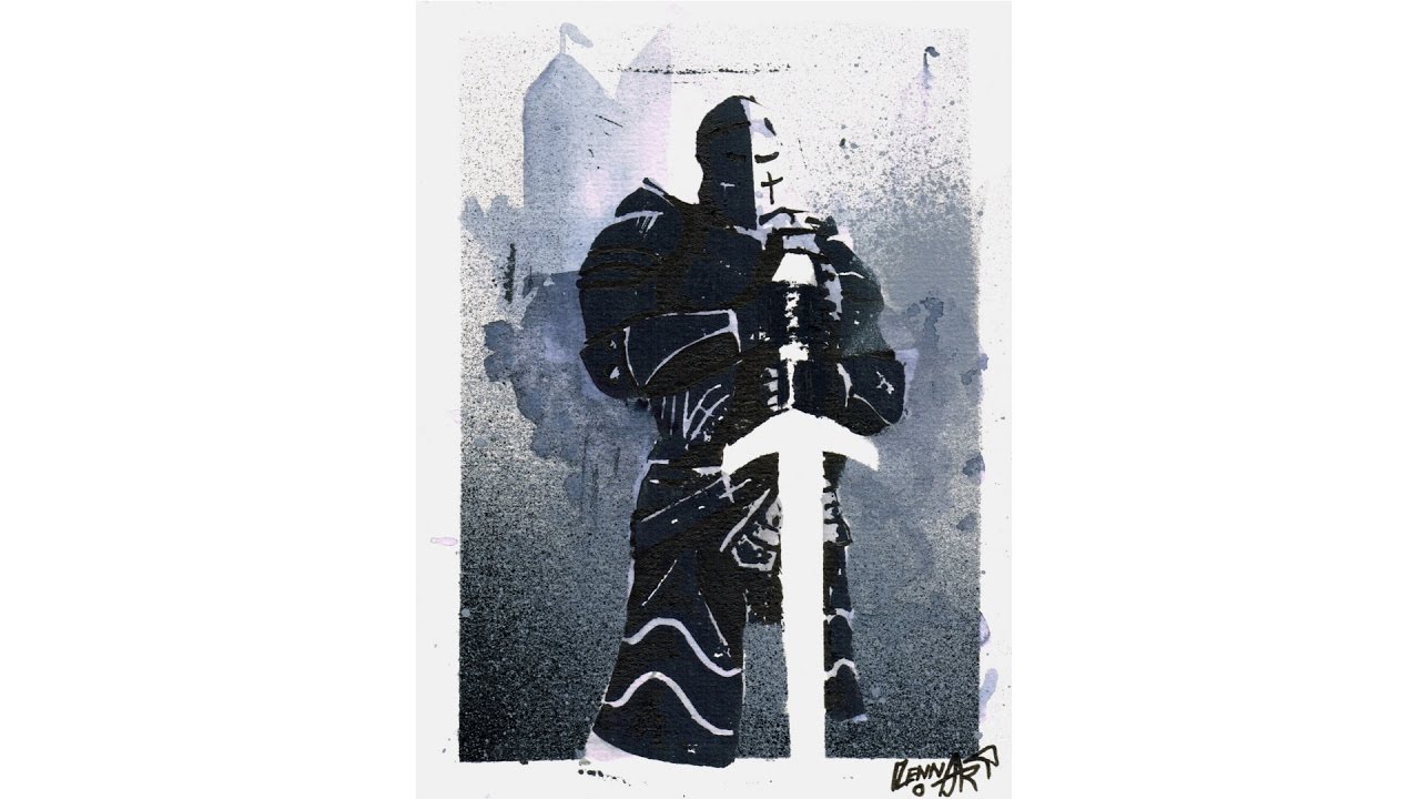 KNIGHT LINOLEUM PRINTING - TIME LAPSE! #03 - YouTube