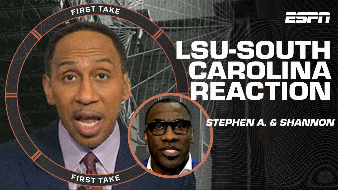 Stephen A. & Shannon REACT to the LSU vs. South Carolina ejections ...