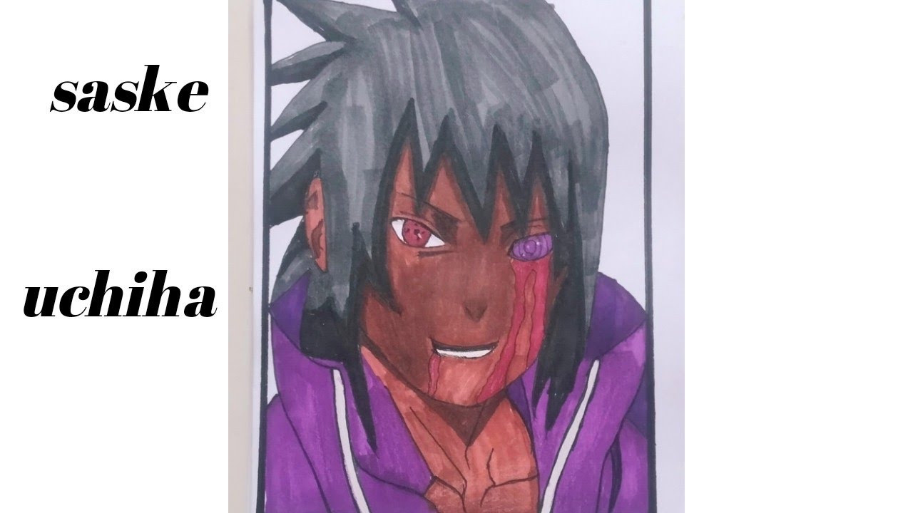 i how to draw saske uchiha - YouTube