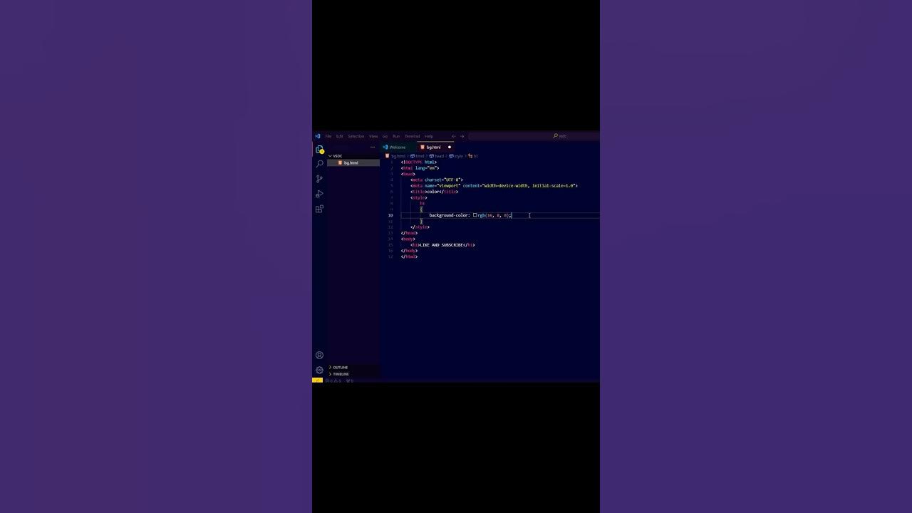 Text Color Using Css😍easy Html Text Color And Bg Color😍 Coding Css Html Htmltutorial Youtube