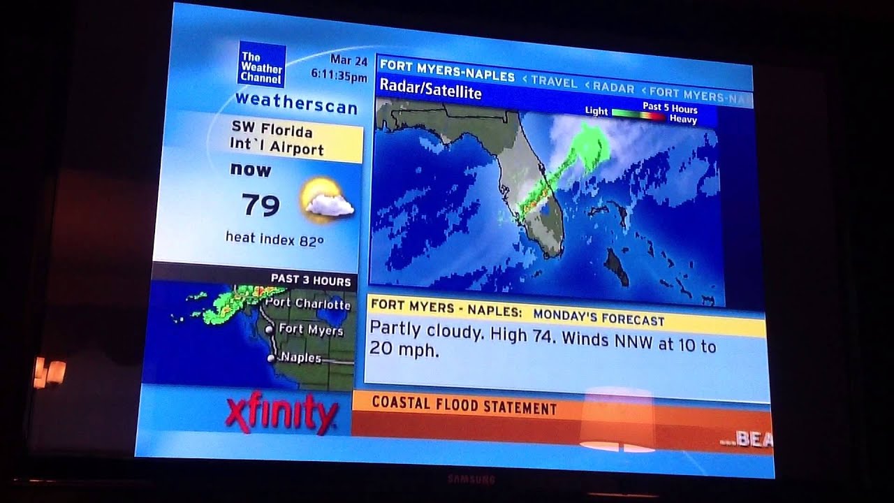 The Weather Channel(weatherscan), Fort Myers(showers and thunderstorms ...