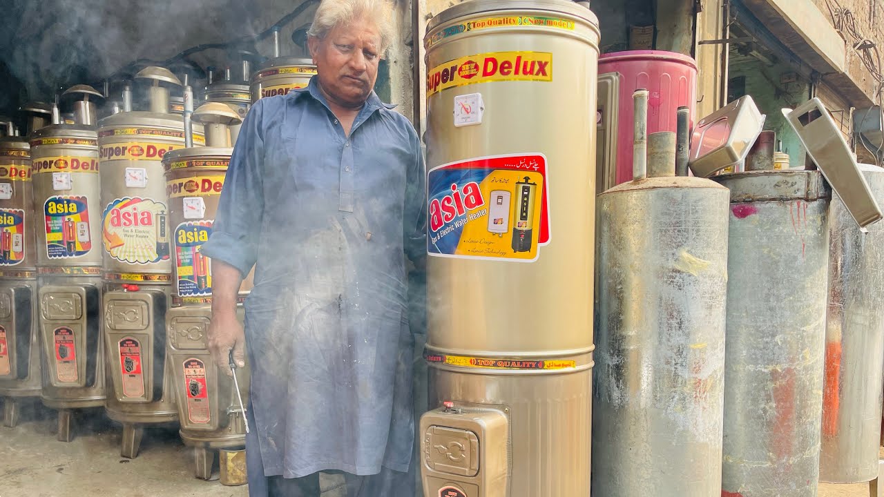 How to make Gas Geyser Water | Manufacturing in Local Market of City ...