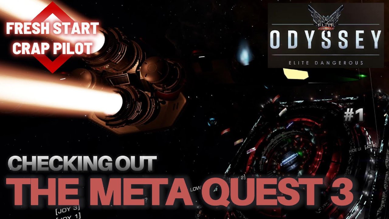 Elite Dangerous - Fresh Start, Crap Pilot {ep 17} - Checking out Meta Quest 3 VR - YouTube