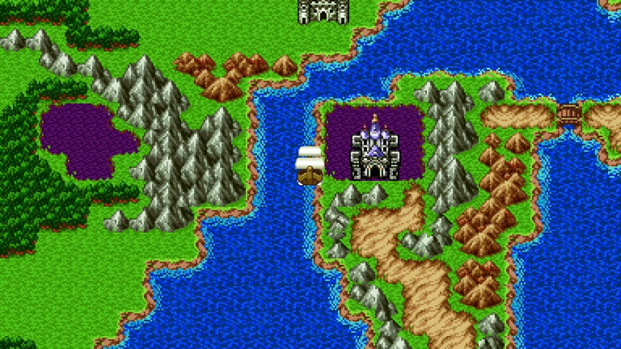 Dragon Quest II [Switch] #05, Tantegel; Sunken Treasure; Charlock ...