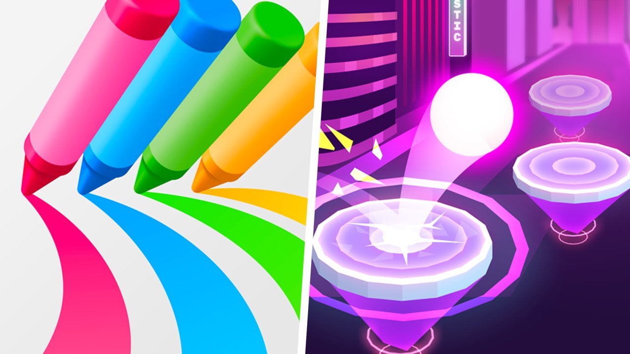 Crayon Rush 3D vs Dancing Ball Fun - Max Level Gameplay (Part 1) - YouTube