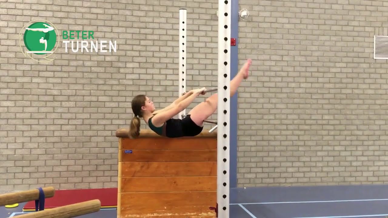 Kip leren - Turnen methodische oefeningen brug ongelijk & rekstok - YouTube