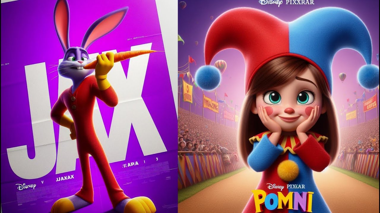 The amazing Digital Circus In AI Disney Pixar Movie || Pomni x Jax ...