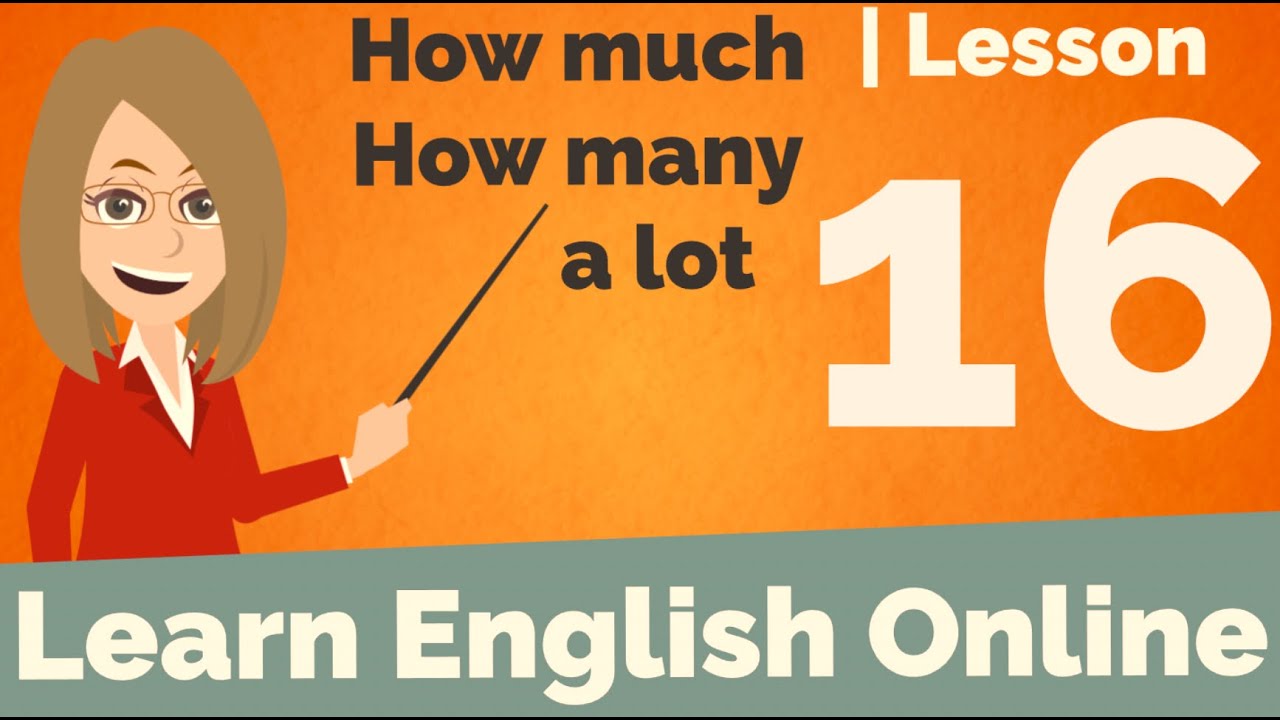 Learn English online / Lesson 16 / How much / How many - YouTube