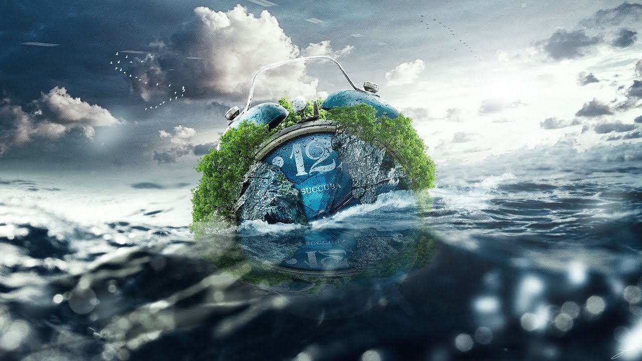 Photoshop Manipulation Tutorial Clock (포토샵 판타지 강좌 시계) - YouTube