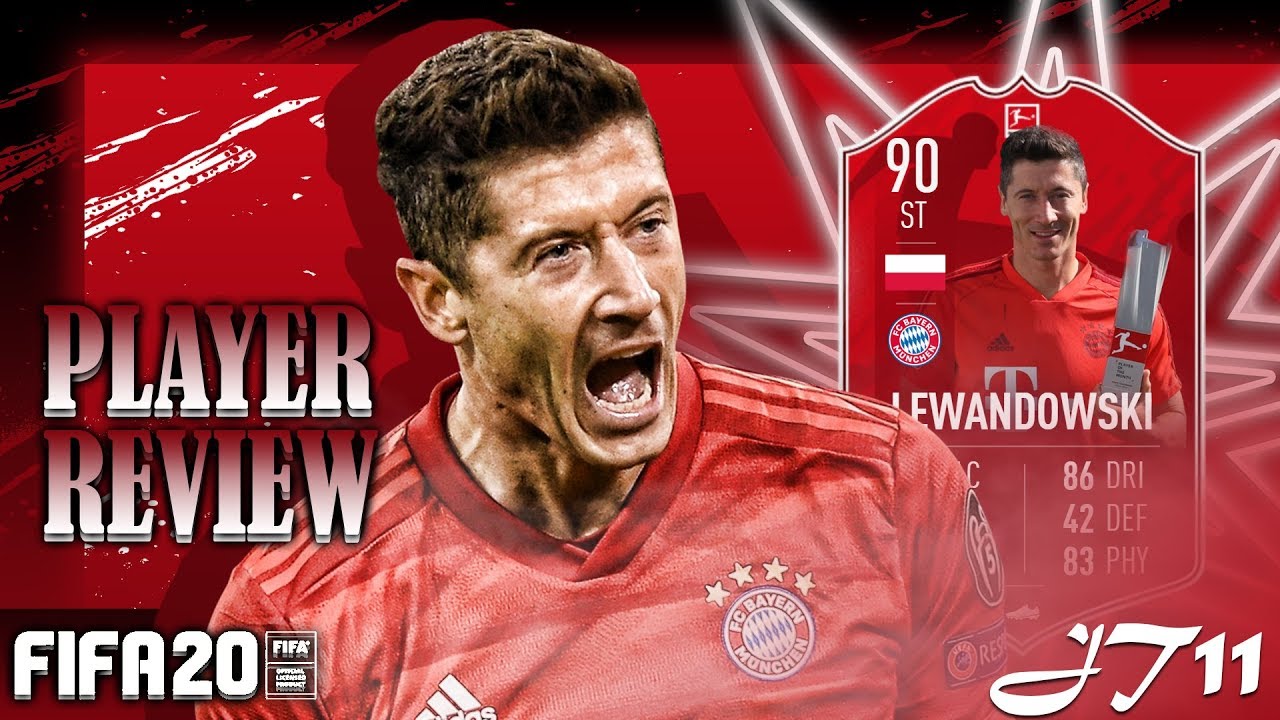 FIFA 20 POTM LEWANDOWSKI 90 PLAYER REVIEW - YouTube