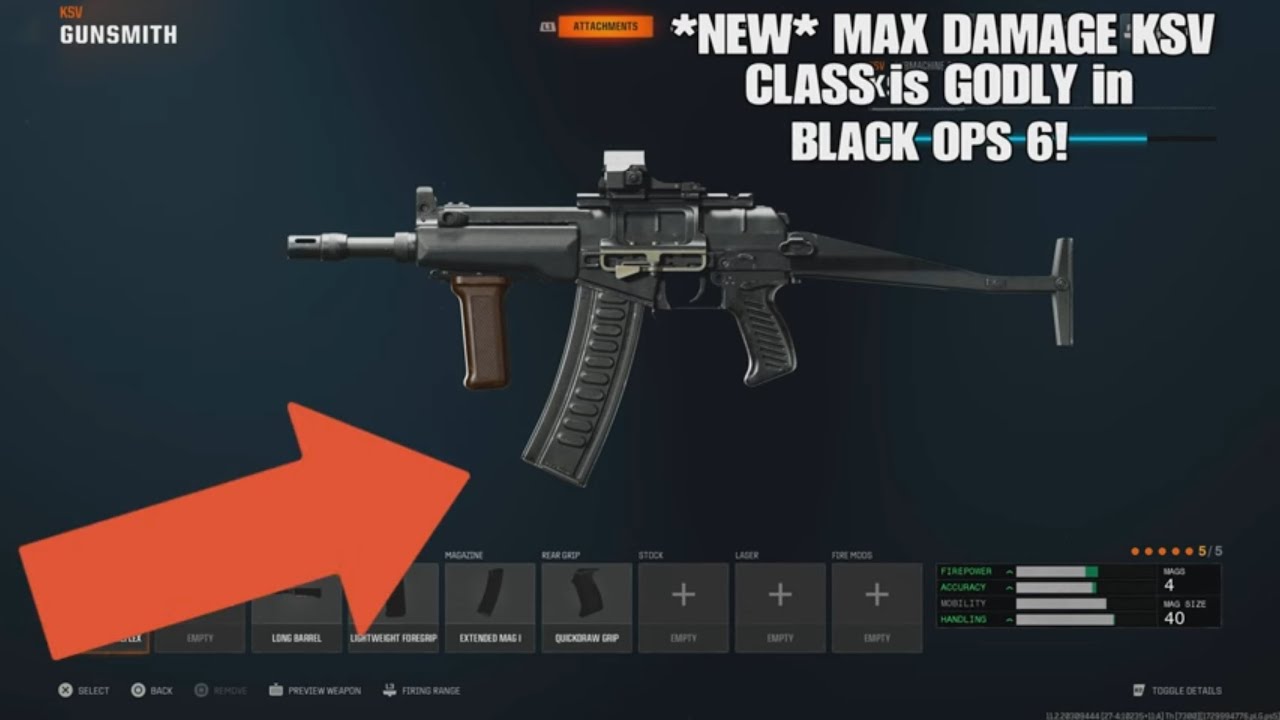*NEW* MAX DAMAGE KSV CLASS is GODLY in BLACK OPS 6! (Best KSV Class ...