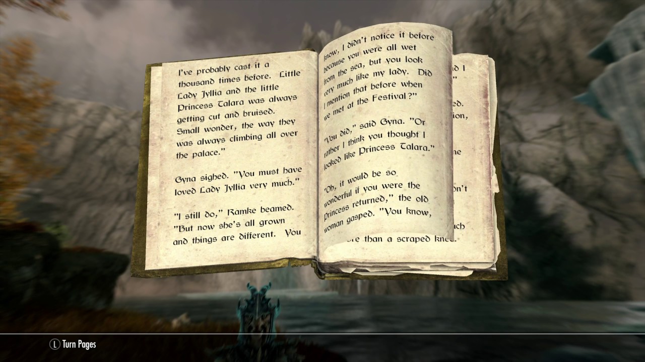 The Elder Scrolls V Skyrim Snowball reads Mystery of Talara V2 - YouTube