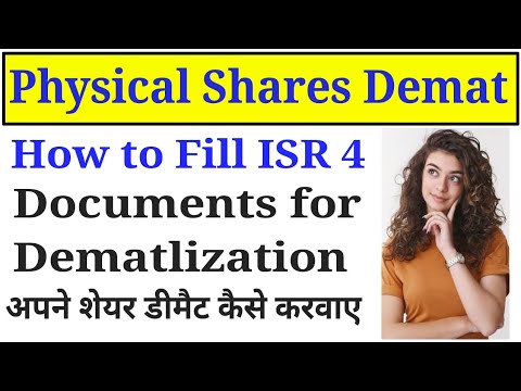 How to demat share/ how to dematlization physical Shares/ How to fill ...