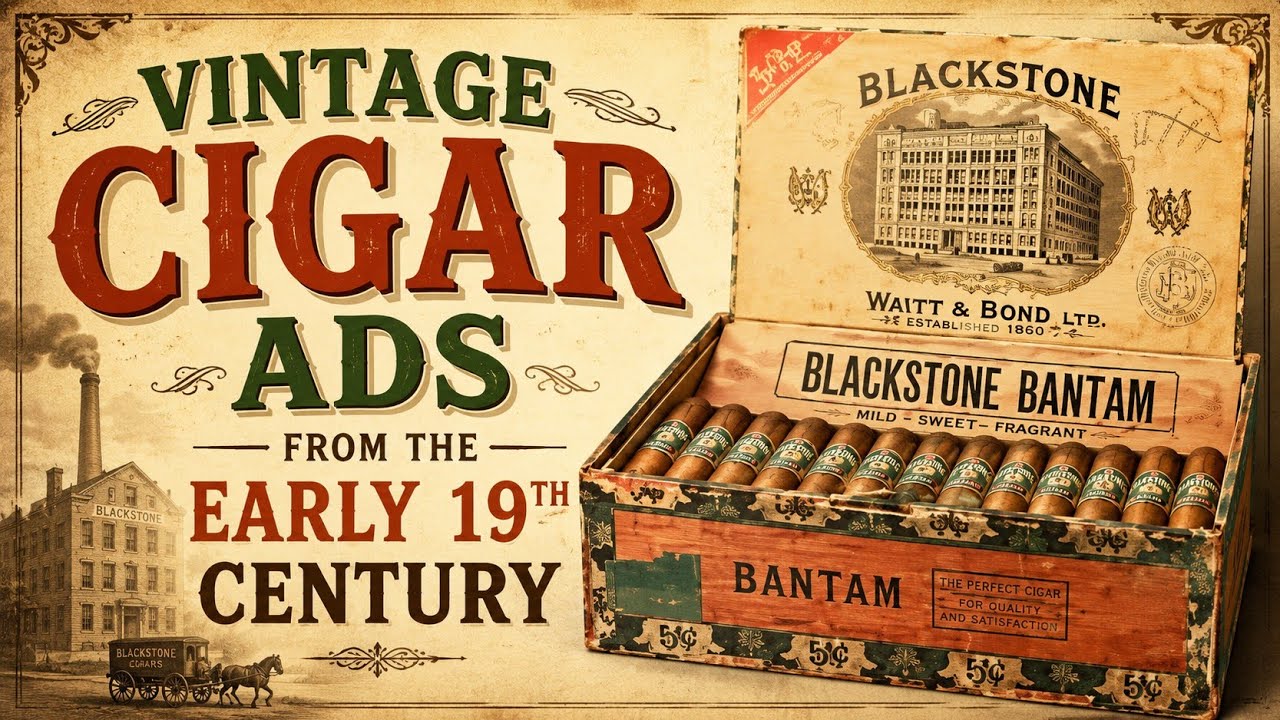 Vintage Cigar Ads From The Early 19th Century: Blackstone Ch 3 - YouTube